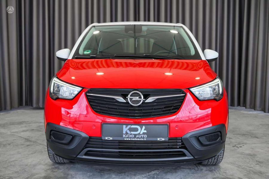 Red Opel Crossland X 2019 in Marijampole, with an engine capacity of 1.20 L and mileage of 105 thousand km for 7950 €, photo 4 on AUTOMOTO.COM.LV