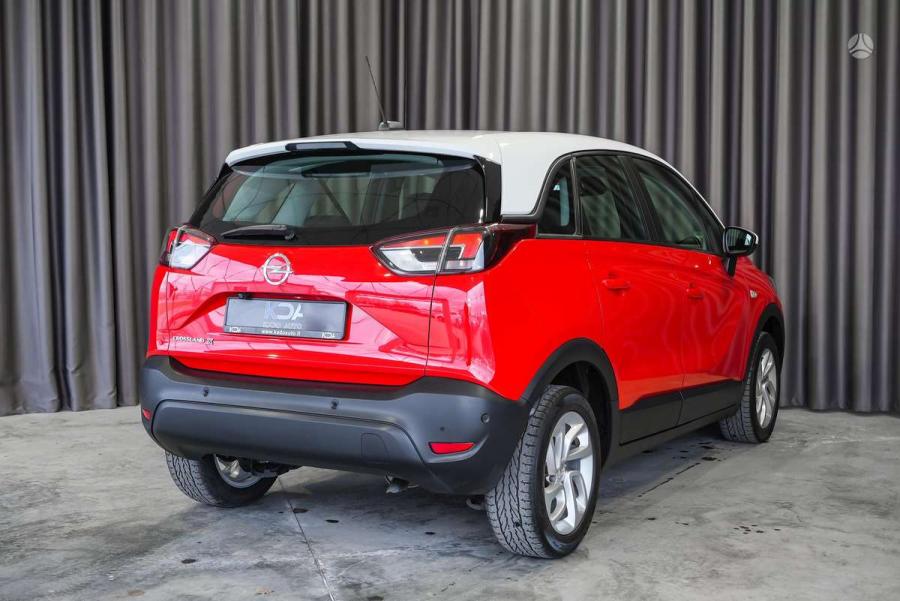 Red Opel Crossland X 2019 in Marijampole, with an engine capacity of 1.20 L and mileage of 105 thousand km for 7950 €, photo 12 on AUTOMOTO.COM.LV