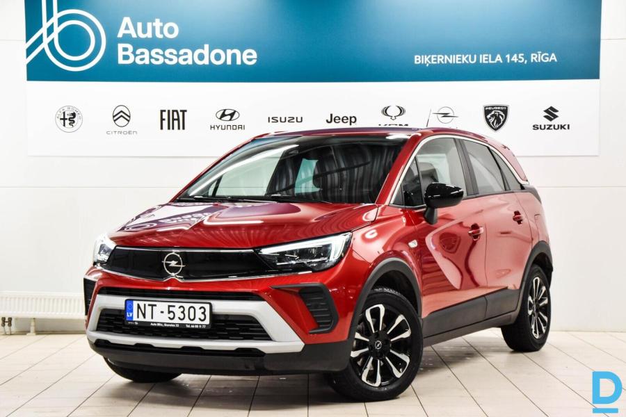 Red Opel Crossland X 2023 in Riga, with an engine capacity of 1.20 L and mileage of 6 thousand km for 17490 €, photo 1 on AUTOMOTO.COM.LV