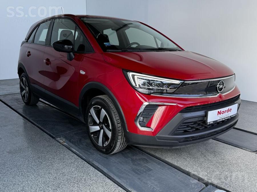 Red Opel Crossland X 2021 in Riga, with an engine capacity of 1.20 L and mileage of 54 thousand km for 9500 €, photo 2 on AUTOMOTO.COM.LV