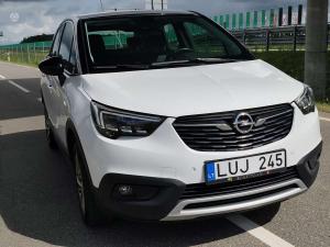 White Opel Crossland X 2017 in Kaunas, with an engine capacity of 1.20 L and mileage of 72 thousand km for 7900 €, photo  on AUTOMOTO.COM.LV