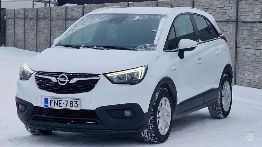 Balts Opel Crossland X 2018 Tauragė, ar dzinēja tilpumu 1.20 L un nobraukumu 168 tūkst. km par 5700 €, foto 1 vietnē AUTOMOTO.COM.LV