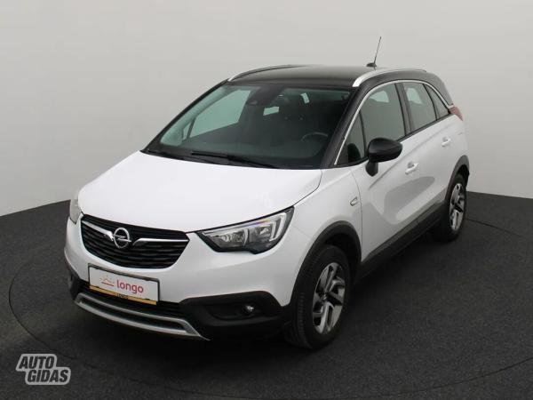 White Opel Crossland X 2018 in Vilnius, with an engine capacity of 1.20 L and mileage of 102 thousand km for 9699 €, photo 1 on AUTOMOTO.COM.LV