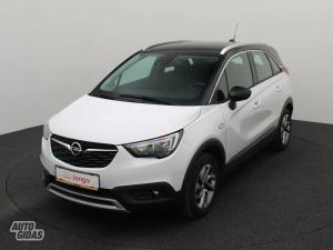 White Opel Crossland X 2018 in Vilnius, with an engine capacity of 1.20 L and mileage of 102 thousand km for 9699 €, photo  on AUTOMOTO.COM.LV