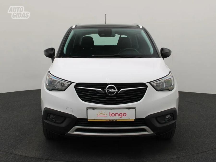 White Opel Crossland X 2018 in Vilnius, with an engine capacity of 1.20 L and mileage of 102 thousand km for 9699 €, photo 3 on AUTOMOTO.COM.LV