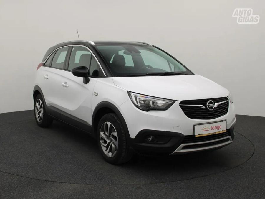 White Opel Crossland X 2018 in Vilnius, with an engine capacity of 1.20 L and mileage of 102 thousand km for 9699 €, photo 10 on AUTOMOTO.COM.LV