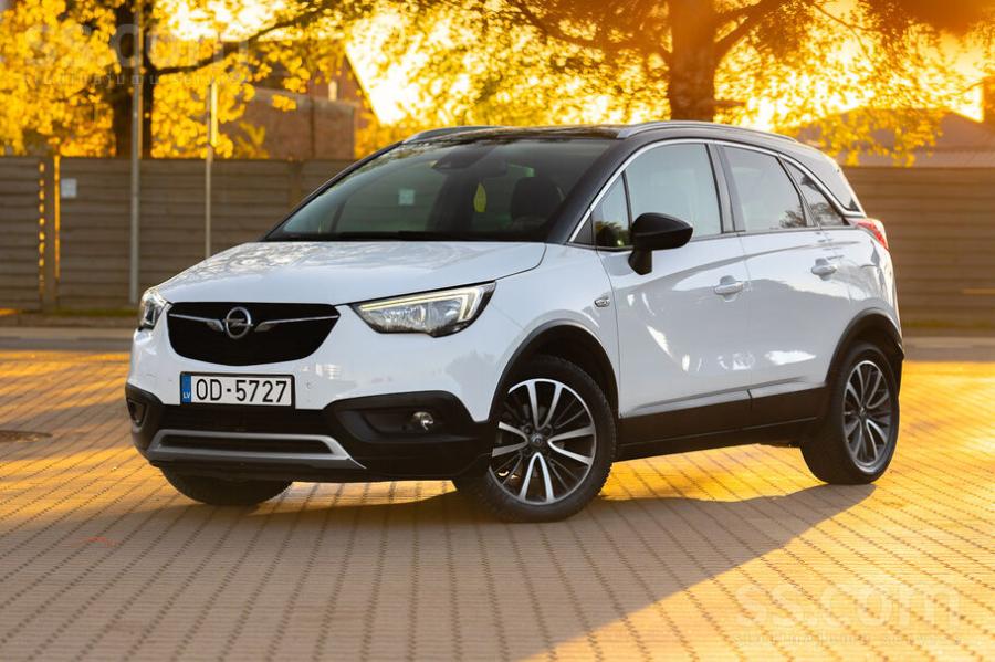 White Opel Crossland X 2019 in Jelgava, with an engine capacity of 1.50 L and mileage of 0 thousand km for 9990 €, photo 3 on AUTOMOTO.COM.LV