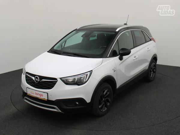 White Opel Crossland X 2019 in Vilnius, with an engine capacity of 1.20 L and mileage of 94 thousand km for 11199 €, photo 1 on AUTOMOTO.COM.LV