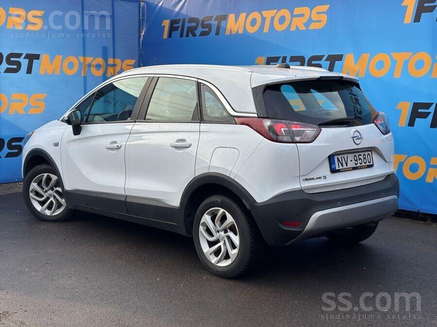 White Opel Crossland X 2019 in Riga, with an engine capacity of 1.50 L and mileage of 198 thousand km for 7950 €, photo 3 on AUTOMOTO.COM.LV