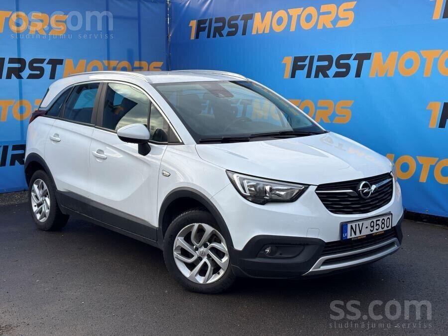 White Opel Crossland X 2019 in Riga, with an engine capacity of 1.50 L and mileage of 198 thousand km for 7950 €, photo 4 on AUTOMOTO.COM.LV