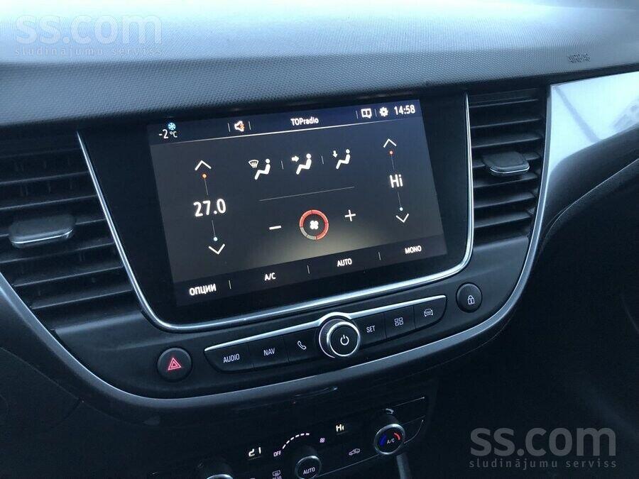 White Opel Crossland X 2019 in Riga, with an engine capacity of 1.50 L and mileage of 198 thousand km for 7950 €, photo 13 on AUTOMOTO.COM.LV