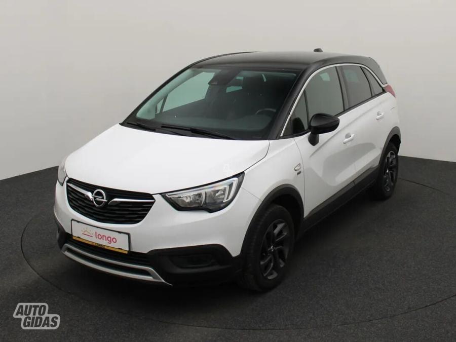 White Opel Crossland X 2019 in Vilnius, with an engine capacity of 1.20 L and mileage of 176 thousand km for 8699 €, photo 1 on AUTOMOTO.COM.LV