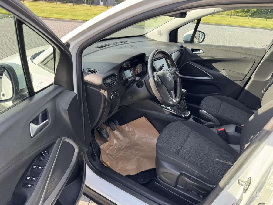 White Opel Crossland X 2020 in Telschi, with an engine capacity of 1.50 L and mileage of 217 thousand km for 7700 €, photo 19 on AUTOMOTO.COM.LV