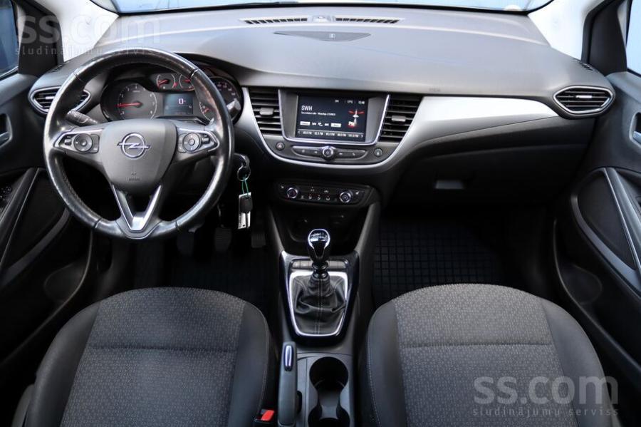 White Opel Crossland X 2021 in Riga, with an engine capacity of 1.20 L and mileage of 70 thousand km for 9490 €, photo 11 on AUTOMOTO.COM.LV