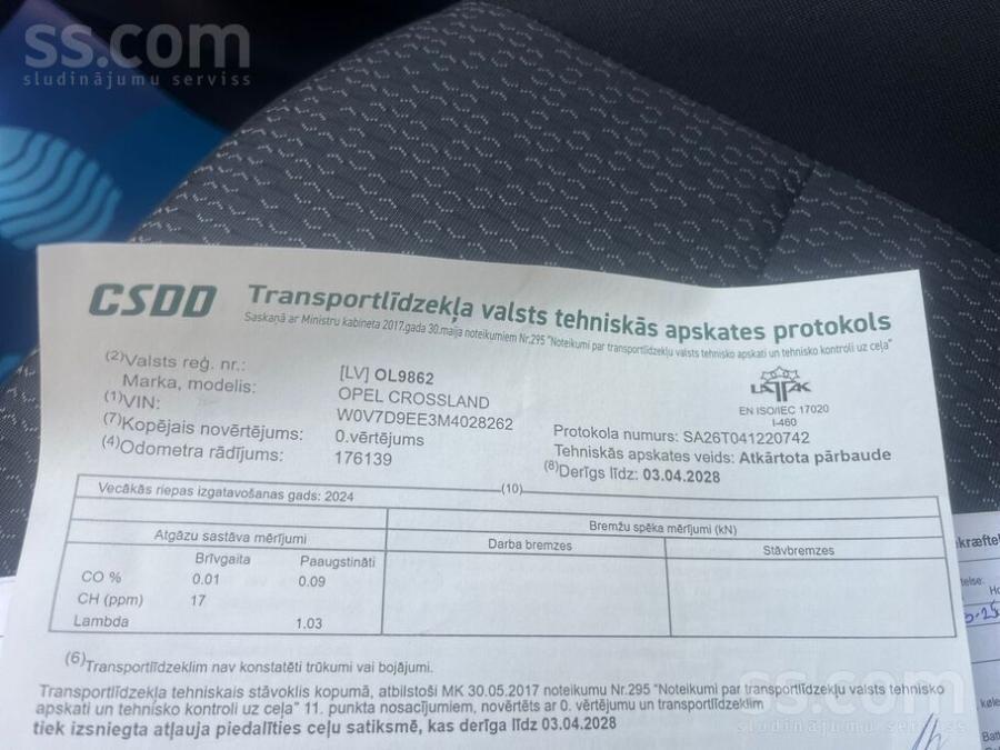 Balts Opel Crossland X 2021 Kuldīga, ar dzinēja tilpumu 1.20 L un nobraukumu 176 tūkst. km par 7590 €, foto 29 vietnē AUTOMOTO.COM.LV