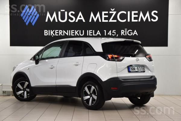 White Opel Crossland X 2023 in Riga, with an engine capacity of 1.50 L and mileage of 143 thousand km for 10490 €, photo 8 on AUTOMOTO.COM.LV