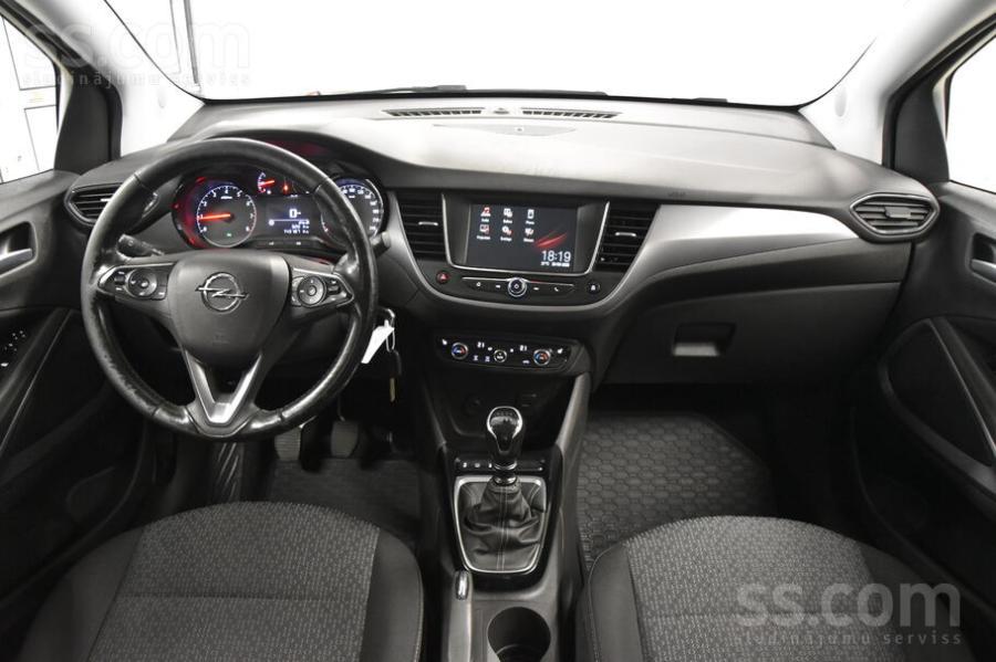 White Opel Crossland X 2023 in Riga, with an engine capacity of 1.50 L and mileage of 143 thousand km for 10490 €, photo 14 on AUTOMOTO.COM.LV