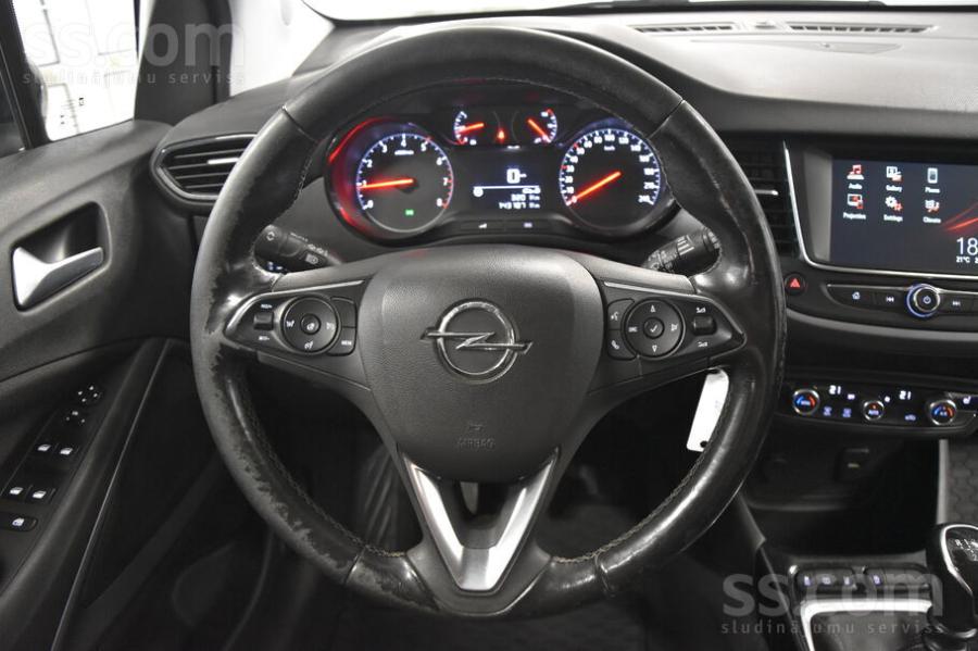 White Opel Crossland X 2023 in Riga, with an engine capacity of 1.50 L and mileage of 143 thousand km for 10490 €, photo 24 on AUTOMOTO.COM.LV