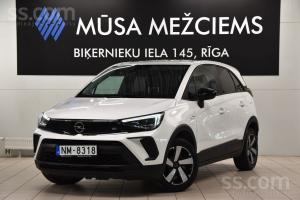 White Opel Crossland X 2023 in Riga, with an engine capacity of 1.50 L and mileage of 143 thousand km for 10490 €, photo  on AUTOMOTO.COM.LV
