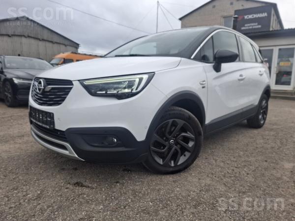 White Opel Crossland X 2019 in Talsi, with an engine capacity of 1.20 L and mileage of 168 thousand km for 8500 €, photo 1 on AUTOMOTO.COM.LV