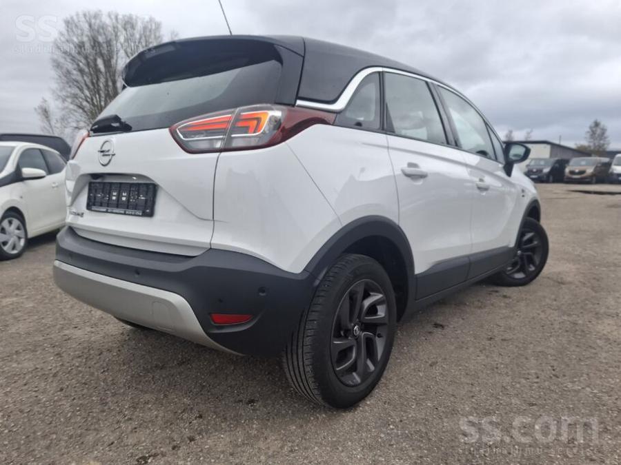 White Opel Crossland X 2019 in Talsi, with an engine capacity of 1.20 L and mileage of 168 thousand km for 8500 €, photo 7 on AUTOMOTO.COM.LV