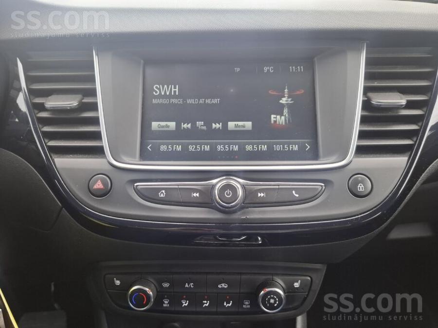 White Opel Crossland X 2019 in Talsi, with an engine capacity of 1.20 L and mileage of 168 thousand km for 8500 €, photo 23 on AUTOMOTO.COM.LV