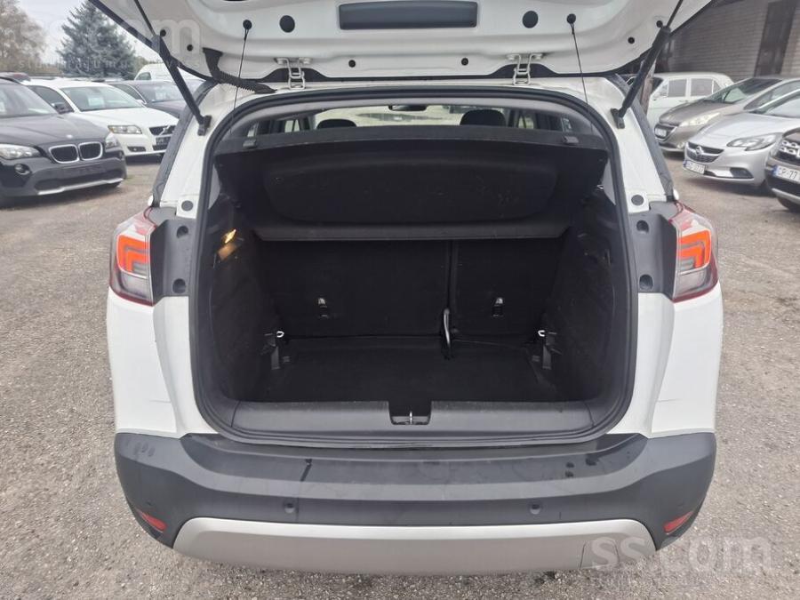 White Opel Crossland X 2019 in Talsi, with an engine capacity of 1.20 L and mileage of 168 thousand km for 8500 €, photo 27 on AUTOMOTO.COM.LV
