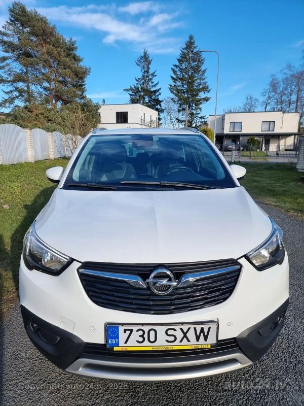 White Opel Crossland X 2017 in Tallinn, with an engine capacity of 1.60 L and mileage of 187 thousand km for 8200 €, photo 3 on AUTOMOTO.COM.LV