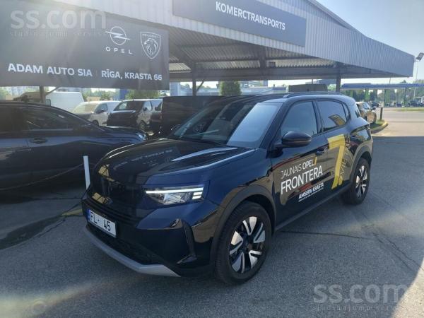 Black Opel Frontera 2026 in Riga, with an engine capacity of 1.20 L and mileage of 3 thousand km for 23500 €, photo 1 on AUTOMOTO.COM.LV