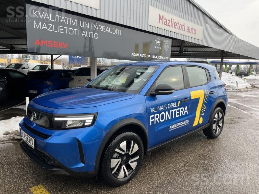 Синий Опель Фронтера 2026 в Рига, объемом двигателя 1.20 л и пробегом 10 тыс. км за 23990 €, фото 1 на AUTOMOTO.COM.LV