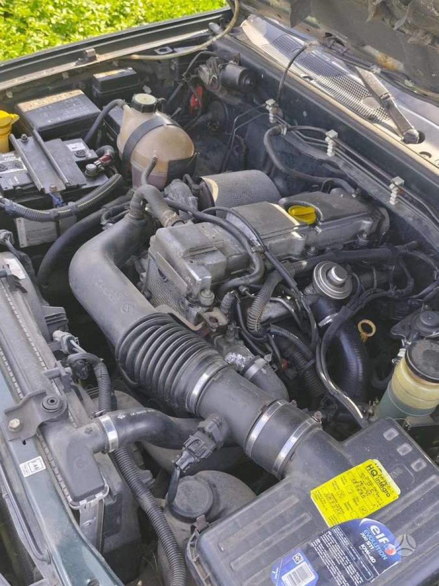 Green Opel Frontera 1999 in Prienai, with an engine capacity of 2.17 L and mileage of 254 thousand km for 450 €, photo 8 on AUTOMOTO.COM.LV