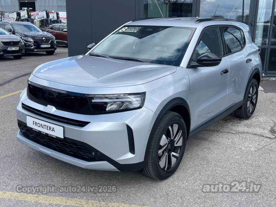Pelēks Opel Frontera 2026 Tartu, ar dzinēja tilpumu 1.20 L un nobraukumu 5 tūkst. km par 25100 €, foto 1 vietnē AUTOMOTO.COM.LV