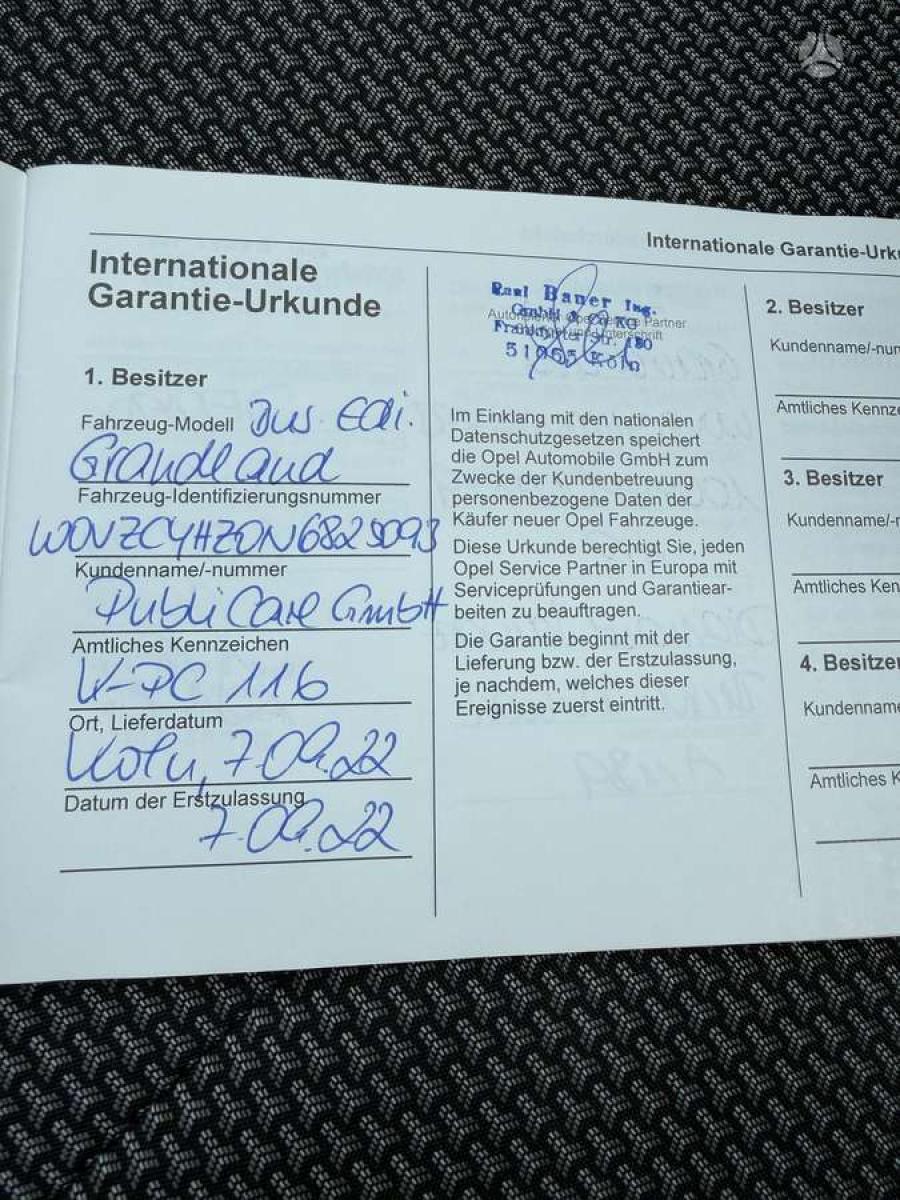 Черный Опель Grandland 2022 в Каунас, объемом двигателя 1.50 л и пробегом 172 тыс. км за 13899 €, фото 17 на AUTOMOTO.COM.LV