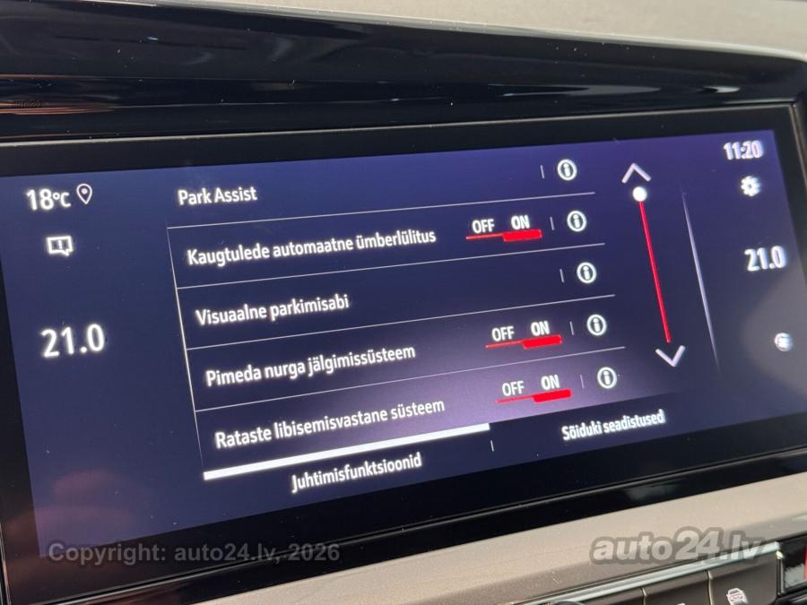 Черный Опель Grandland 2024 в Таллин, объемом двигателя 1.60 л и пробегом 20 тыс. км за 27900 €, фото 21 на AUTOMOTO.COM.LV