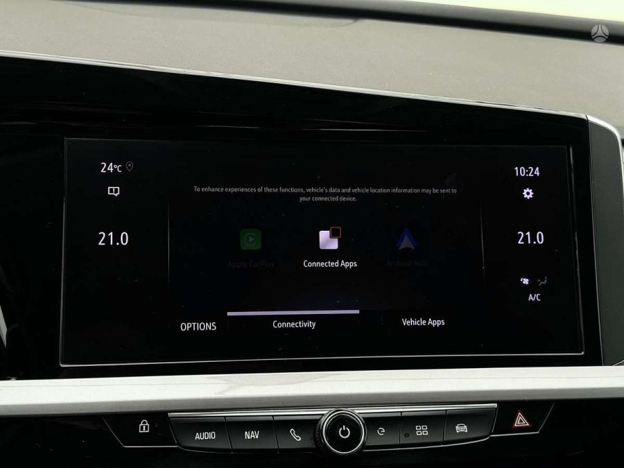 Grey Opel Grandland 2022 in Vilnius, with an engine capacity of 1.60 L and mileage of 96 thousand km for 18990 €, photo 22 on AUTOMOTO.COM.LV