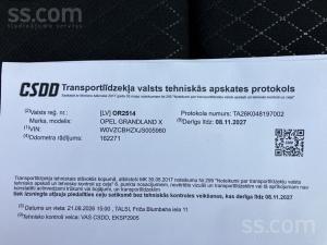 Black Opel Grandland X 2018 in Talsi, with an engine capacity of 1.60 L and mileage of 162 thousand km for 12500 €, photo 22 on AUTOMOTO.COM.LV