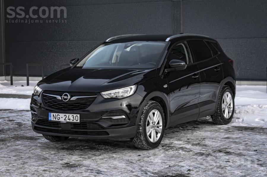 Black Opel Grandland X 2019 in Riga, with an engine capacity of 1.50 L and mileage of 0 thousand km for 11500 €, photo 1 on AUTOMOTO.COM.LV