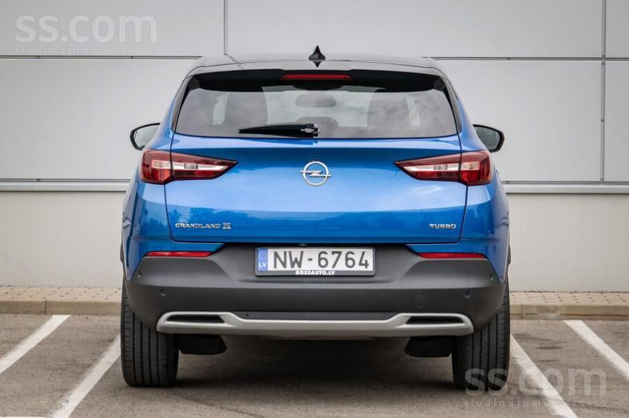 Zils Opel Grandland X 2017 Rīga, ar dzinēja tilpumu 1.20 L un nobraukumu 181 tūkst. km par 9995 €, foto 6 vietnē AUTOMOTO.COM.LV
