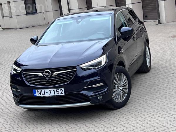 Синий Опель Grandland X 2018 в Рига, объемом двигателя 1.20 л и пробегом 214 тыс. км за 11950 €, фото 1 на AUTOMOTO.COM.LV