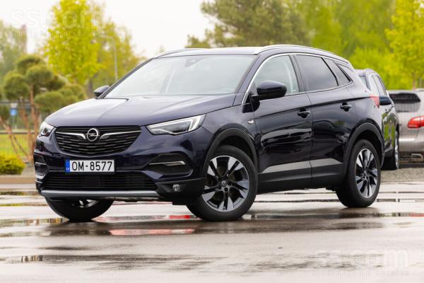 Blue Opel Grandland X 2018 in Jelgava, with an engine capacity of 1.20 L and mileage of 0 thousand km for 8990 €, photo 1 on AUTOMOTO.COM.LV