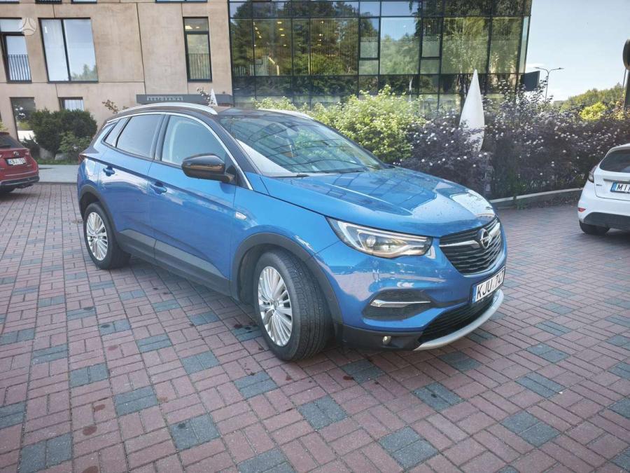 Zils Opel Grandland X 2018 Viļņa, ar dzinēja tilpumu 1.20 L un nobraukumu 154 tūkst. km par 9999 €, foto 4 vietnē AUTOMOTO.COM.LV