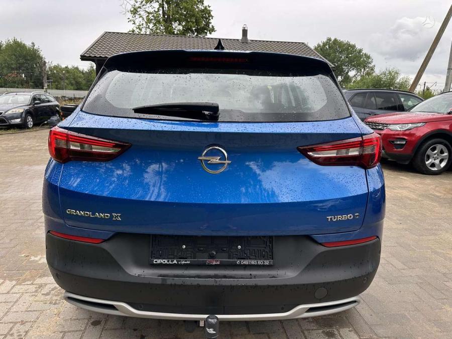 Blue Opel Grandland X 2019 in Kaunas, with an engine capacity of 1.50 L and mileage of 123 thousand km for 11750 €, photo 6 on AUTOMOTO.COM.LV