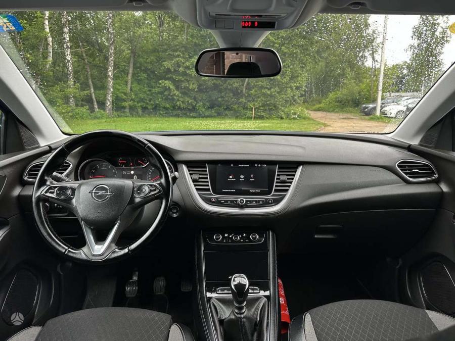 Blue Opel Grandland X 2019 in Kaunas, with an engine capacity of 1.50 L and mileage of 123 thousand km for 11750 €, photo 23 on AUTOMOTO.COM.LV