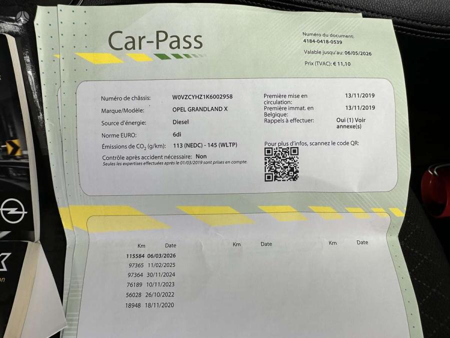 Zils Opel Grandland X 2019 Kauņa, ar dzinēja tilpumu 1.50 L un nobraukumu 123 tūkst. km par 11750 €, foto 33 vietnē AUTOMOTO.COM.LV
