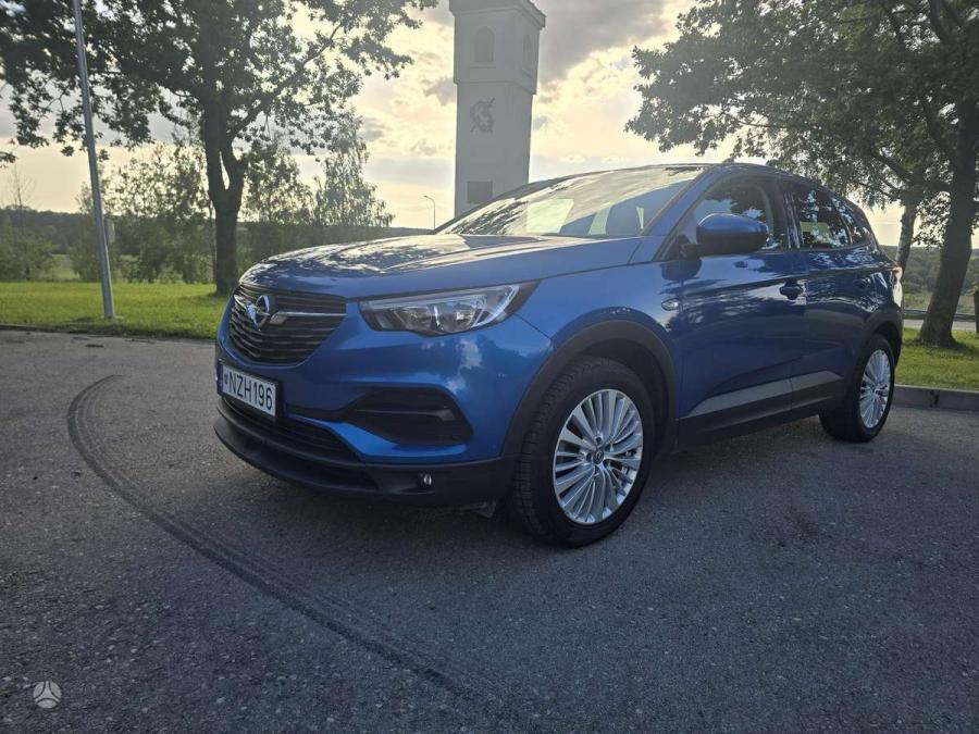 Blue Opel Grandland X 2019 in Kaunas, with an engine capacity of 1.50 L and mileage of 151 thousand km for 9400 €, photo 6 on AUTOMOTO.COM.LV