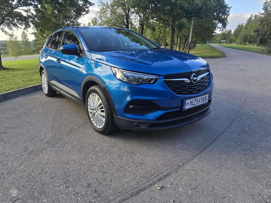 Blue Opel Grandland X 2019 in Kaunas, with an engine capacity of 1.50 L and mileage of 151 thousand km for 9400 €, photo 8 on AUTOMOTO.COM.LV