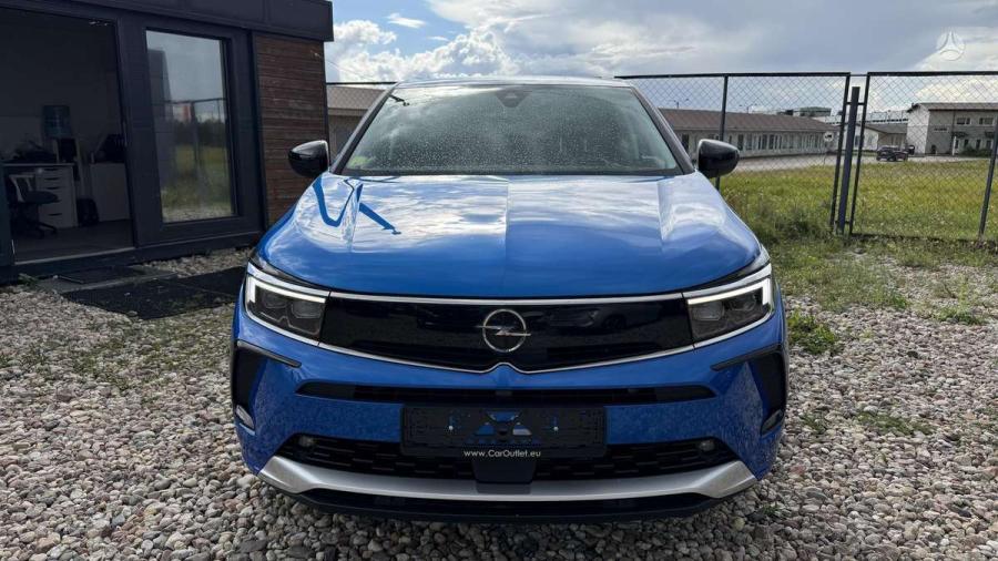 Blue Opel Grandland X 2023 in Vilnius, with an engine capacity of 1.50 L and mileage of 144 thousand km for 15609 €, photo 10 on AUTOMOTO.COM.LV