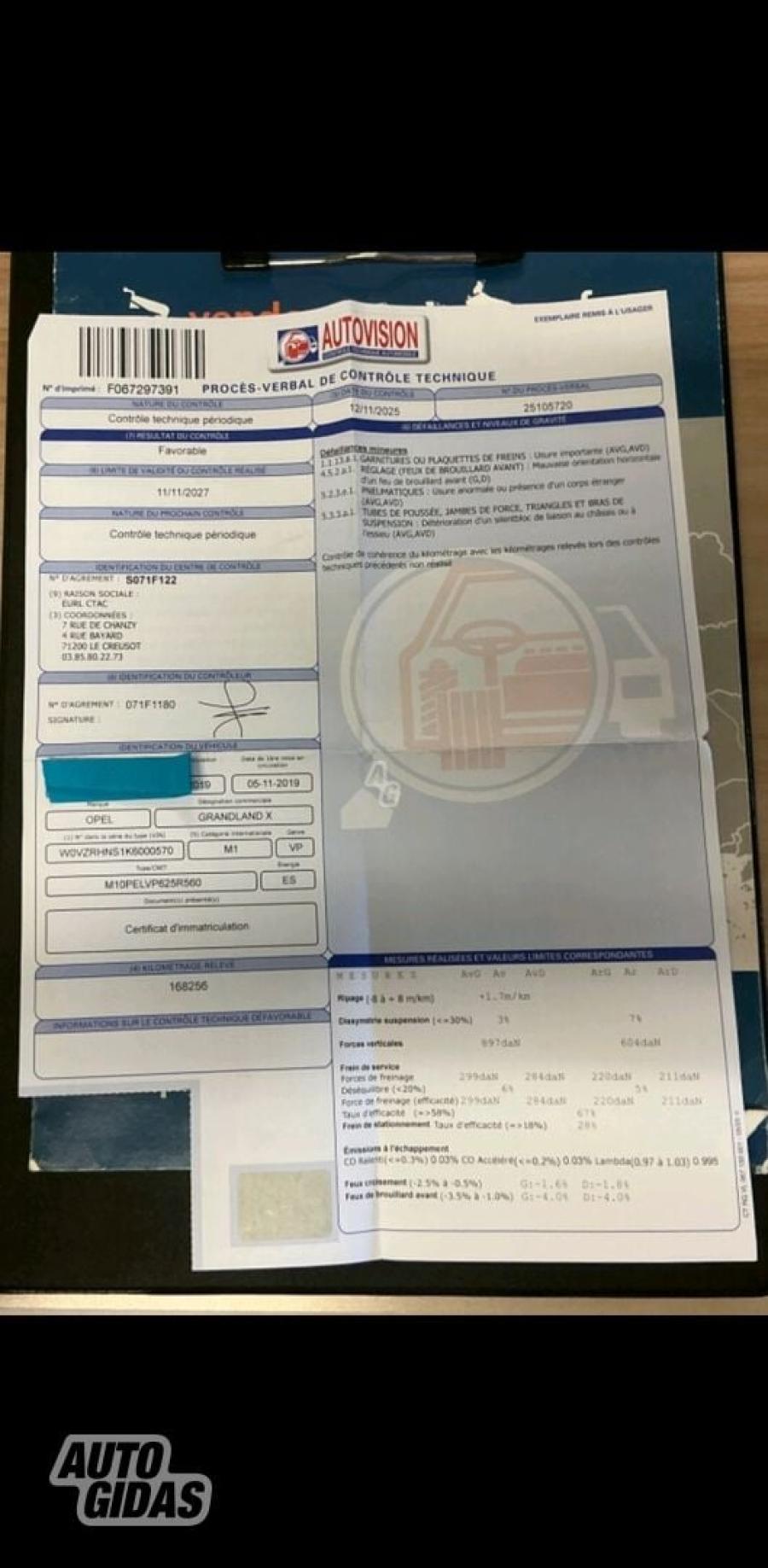 Opel Grandland X 2019 Utena, ar dzinēja tilpumu 1.20 L un nobraukumu 177 tūkst. km par 9700 €, foto 21 vietnē AUTOMOTO.COM.LV