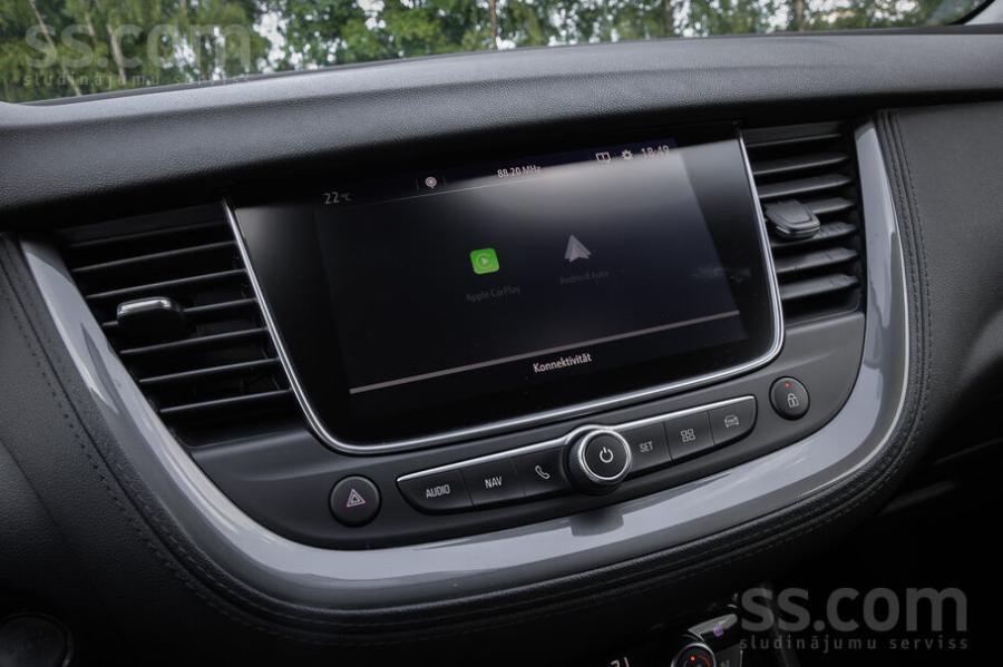 Grey Opel Grandland X 2018 in Tukums, with an engine capacity of 2.00 L and mileage of 201 thousand km for 13490 €, photo 27 on AUTOMOTO.COM.LV