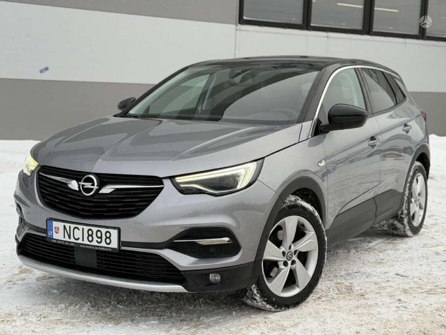 Grey Opel Grandland X 2019 in Siauliai, with an engine capacity of 1.50 L and mileage of 211 thousand km for 11200 €, photo 1 on AUTOMOTO.COM.LV
